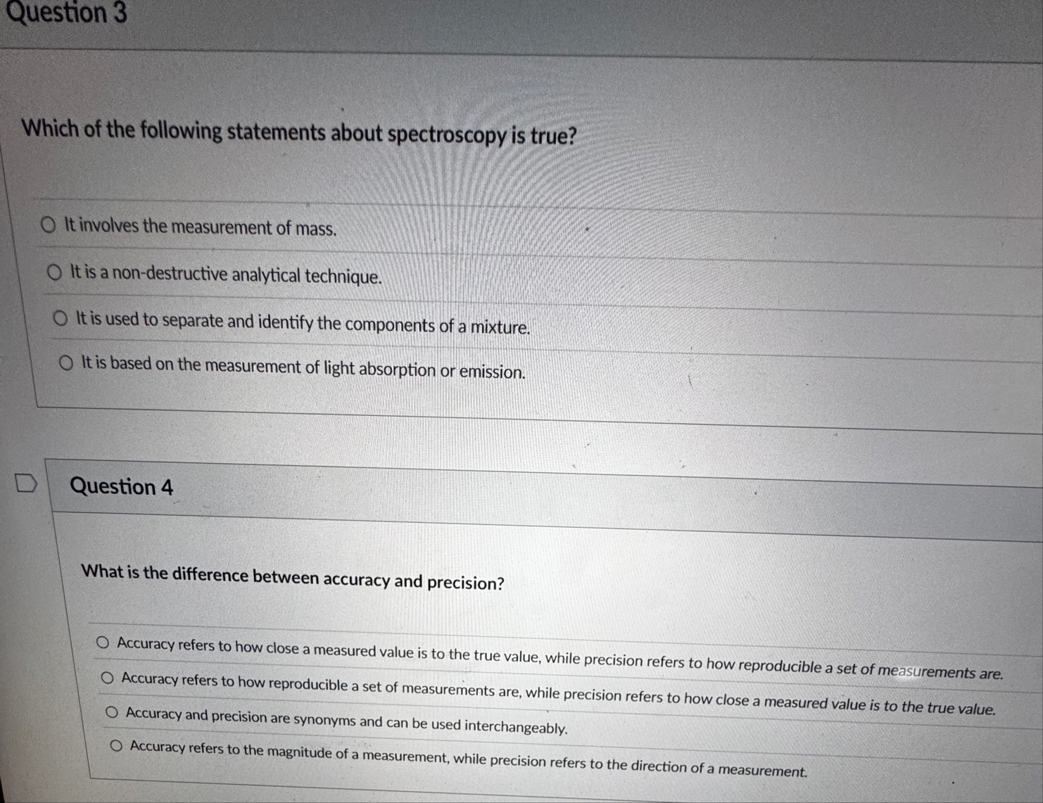 Solved Question 3Which of the following statements about | Chegg.com