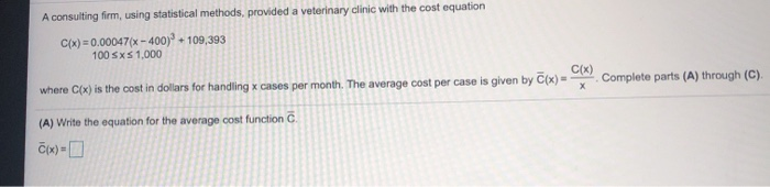Solved A consulting firm, using statistical methods, | Chegg.com