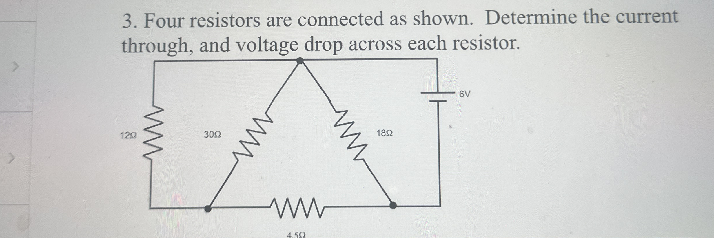 Solved Four resistors are connected as shown. Determine the | Chegg.com