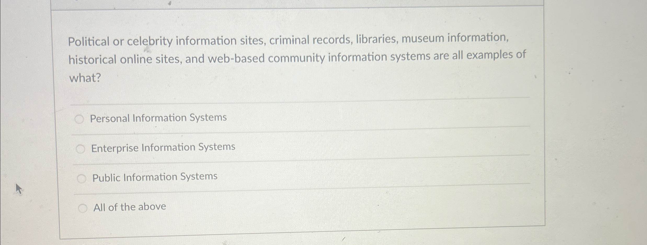 Solved Political or celebrity information sites, criminal | Chegg.com