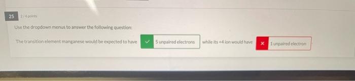 Solved Use the dropdown menus to answer the following | Chegg.com