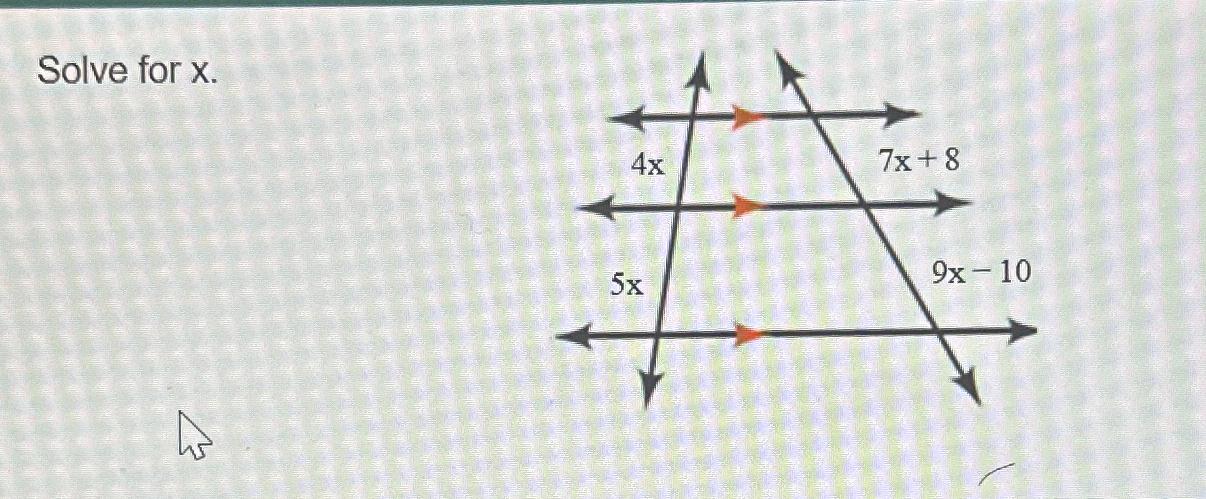 Solved Solve for x. | Chegg.com