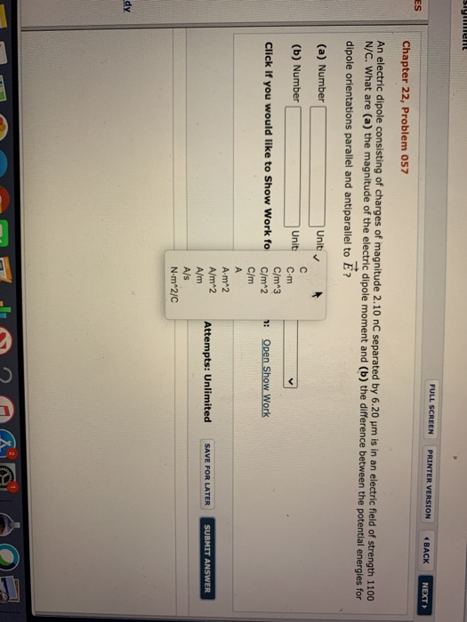 Solved ||ll|ell FULL SCREEN PRINTER VERSION 4 BACK NEXT ES | Chegg.com