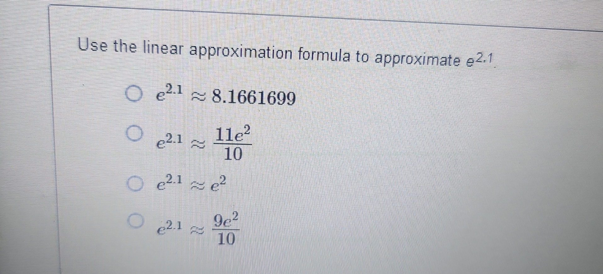 Solved Use The Linear Approximation Formula To Approximate 