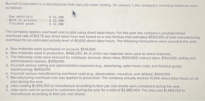 1. what is the journal entry to record raw materials | Chegg.com