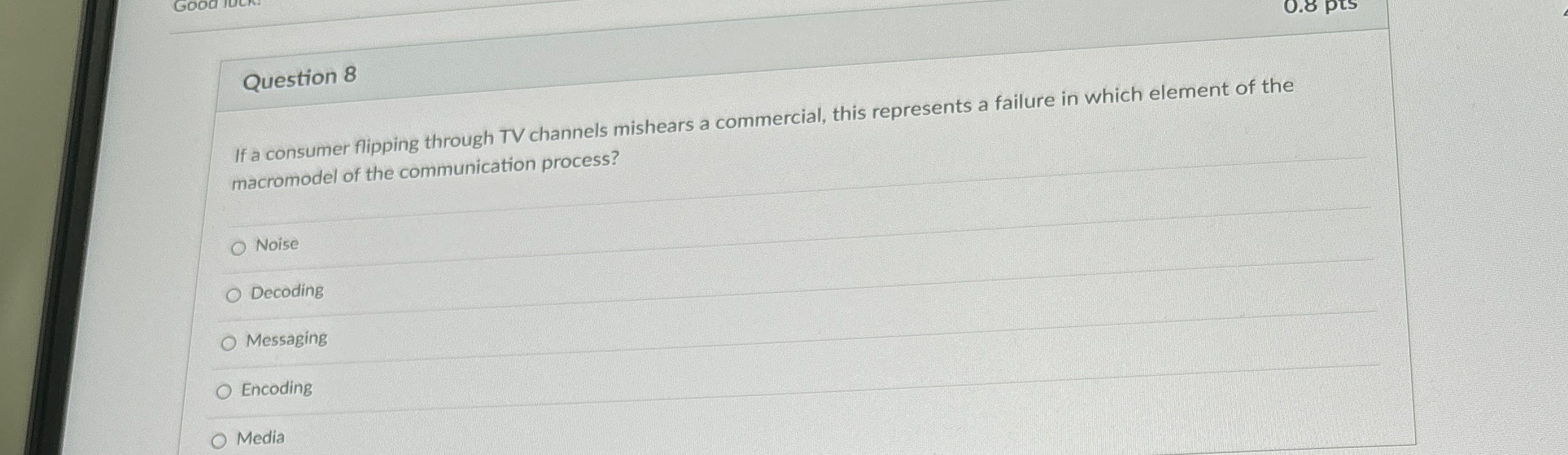 Solved Question 8If a consumer flipping through TV channels | Chegg.com