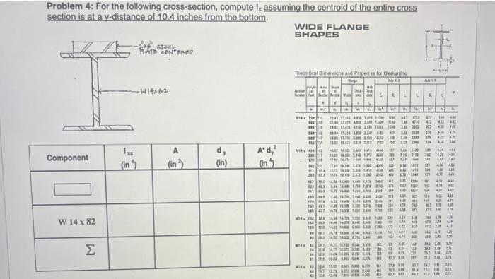 Problem 4: For the following cross-section, compute | Chegg.com