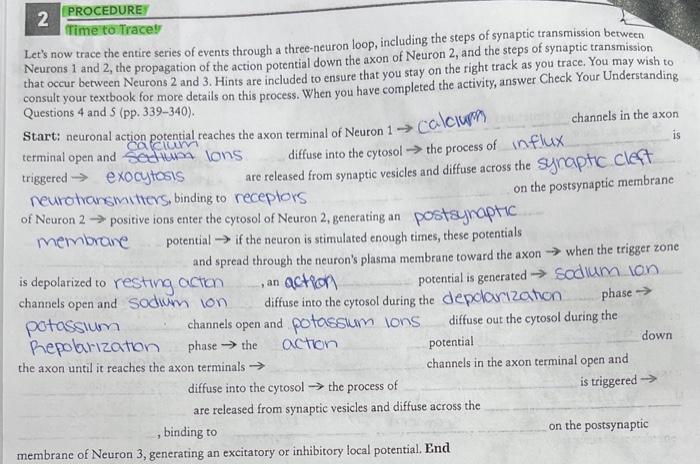 Let's now trace the entire series of events through a | Chegg.com