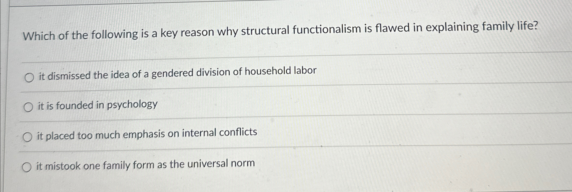 Solved Which of the following is a key reason why structural | Chegg.com