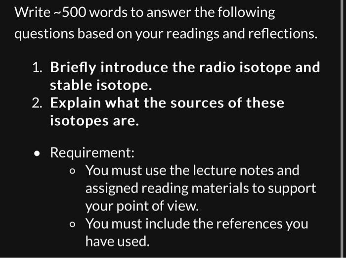 Solved Vrite 500 Words To Answer The Following Uestions 