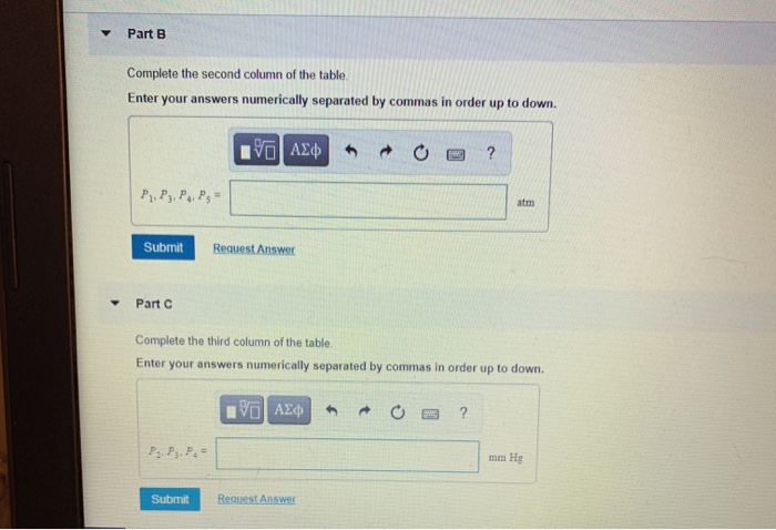 Solved Torr Complete the table: Pascals Atmospheres | Chegg.com