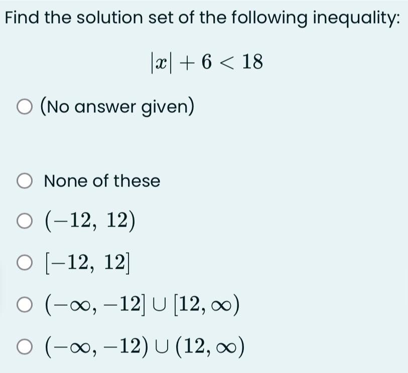 Solved Find the solution set of the following | Chegg.com