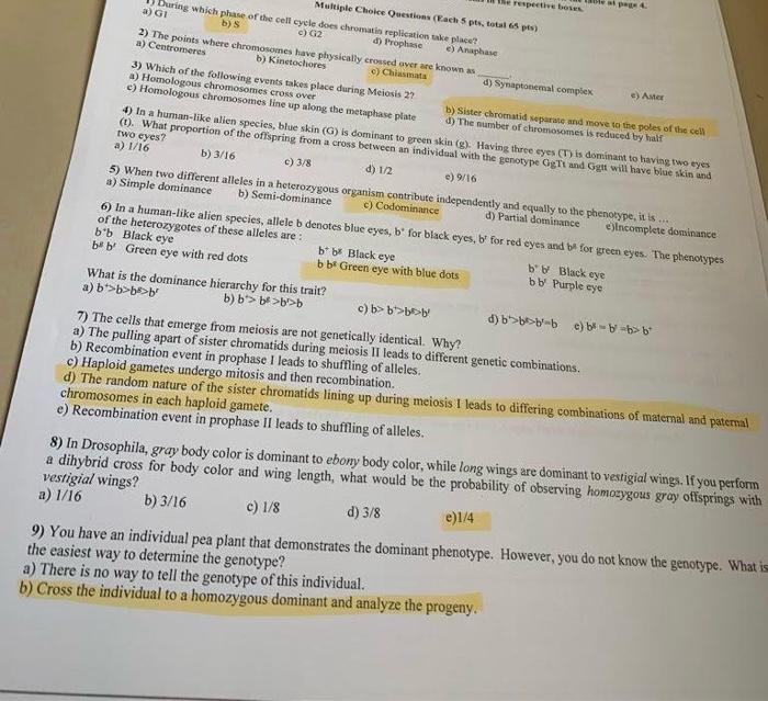 Solved vou should mark each enmponent)(Fach 5 pts, total 64 | Chegg.com