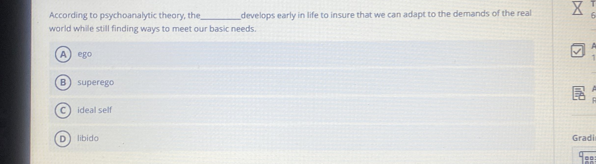 Solved According to psychoanalytic theory, the q, ﻿develops | Chegg.com