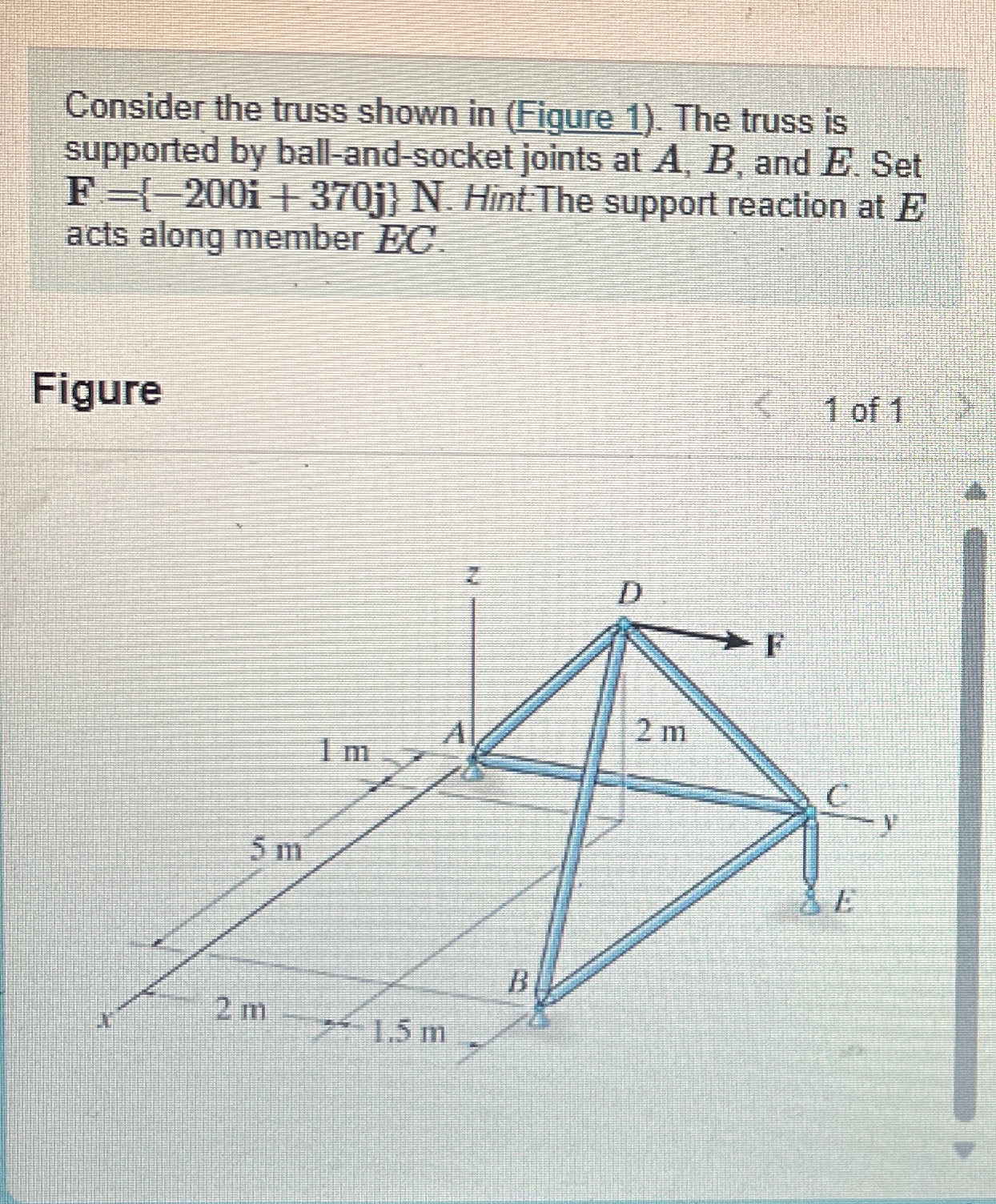 Solved Part Adetermine The Force In The Member Ad ﻿of The