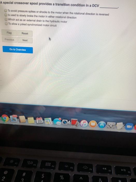 Solved A special crossover spool provides a transition | Chegg.com