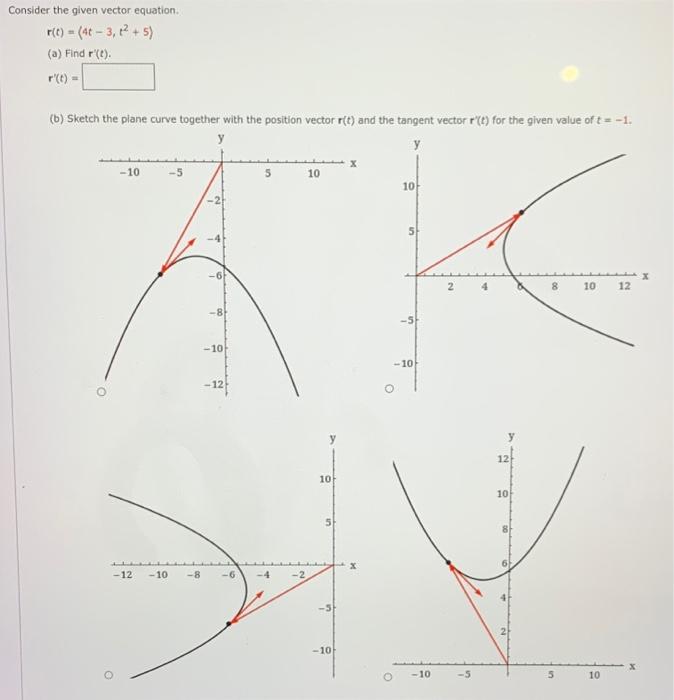 Solved Consider the given vector equation. (0) -(4-3,22 + 5) | Chegg.com
