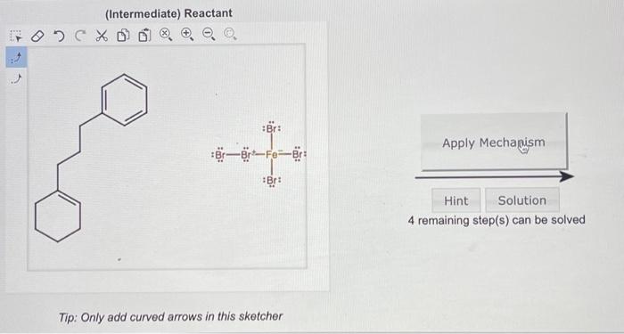 Solved (Intermediate) Reactant обсло Br: Apply Mechanism | Chegg.com