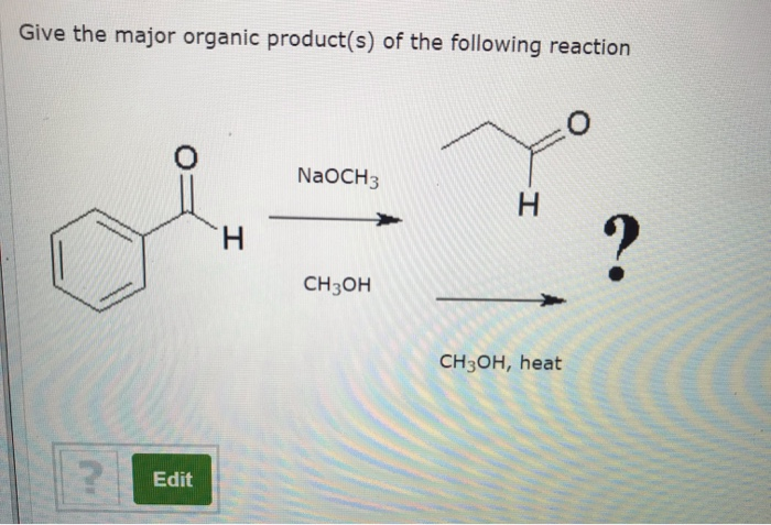 Solved Give the major organic product(s) of the following | Chegg.com