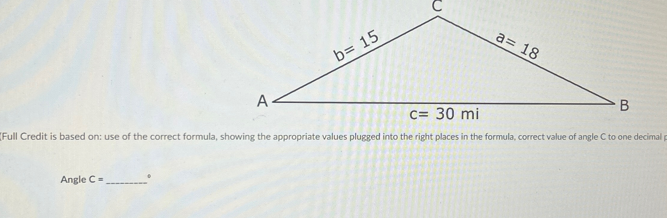 Solved (Full Credit is based on: use of the correct formula, | Chegg.com