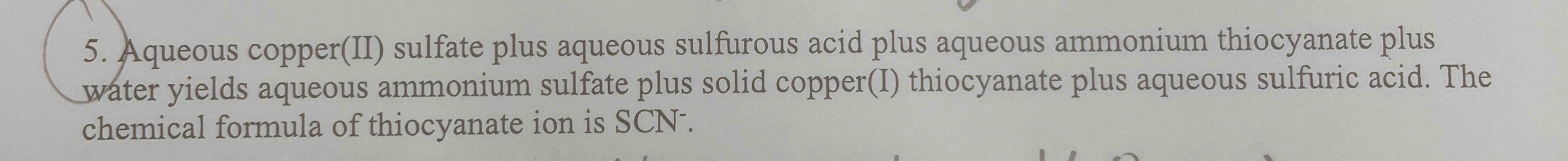 Solved balance the equation Aqueous copper(II) ﻿sulfate plus | Chegg.com