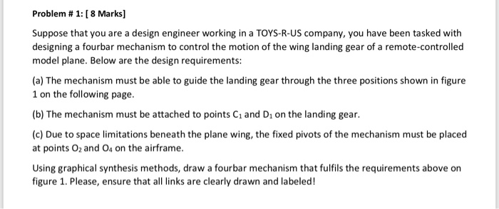 Solved Problem # 1: ( 8 Marks) Suppose that you are a design | Chegg.com