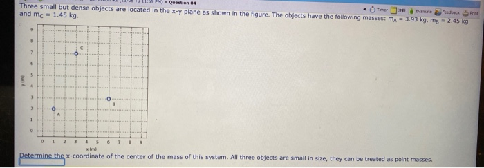 Solved Question 04 Three small but dense objects are located | Chegg.com