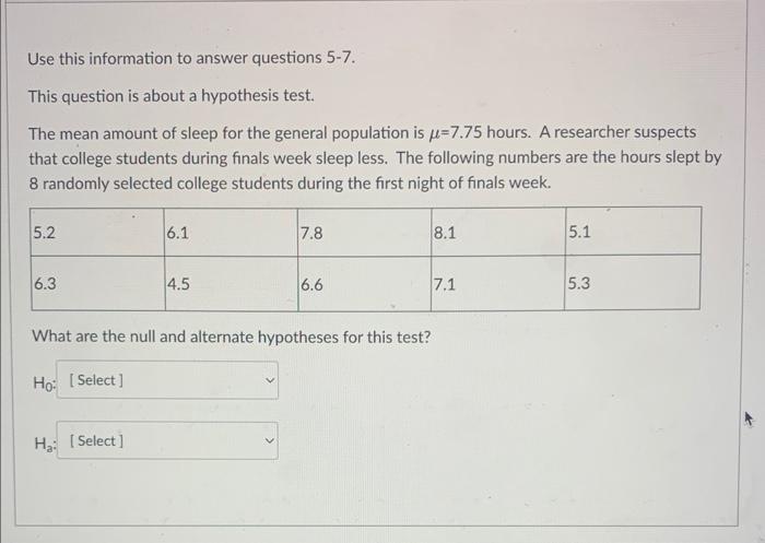 Solved Use this information to answer questions 5-7. This | Chegg.com