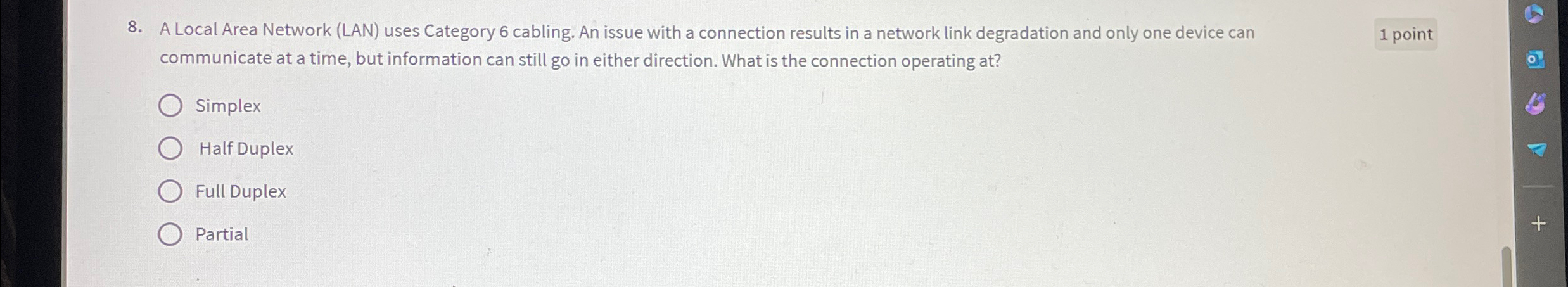 Solved A Local Area Network (LAN) ﻿uses Category 6 ﻿cabling. | Chegg.com