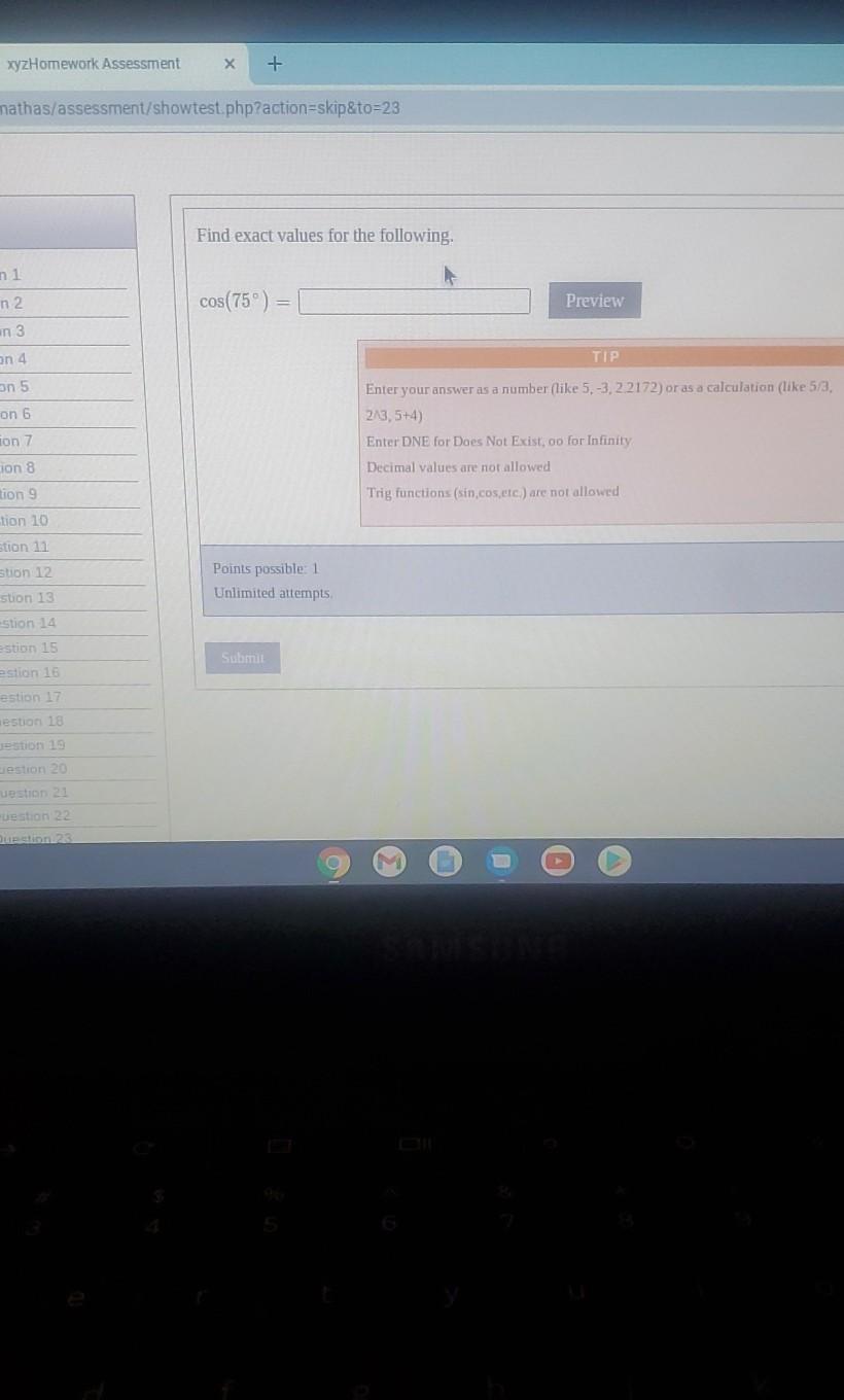Solved xyzHomework Assessment Х + | Chegg.com