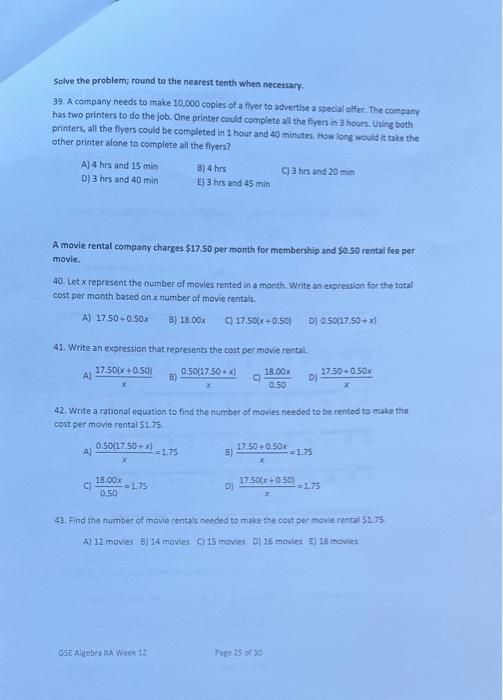 Solved Hello, please help me with these problems. I am | Chegg.com