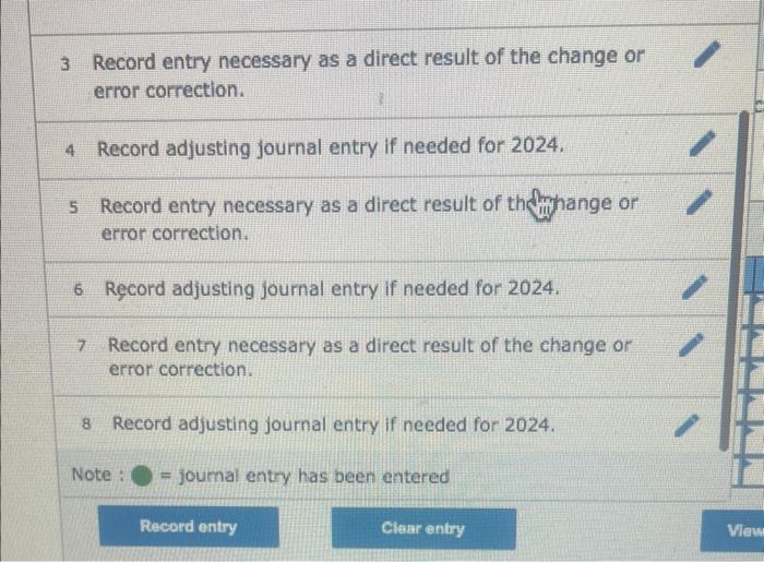 Solved Problem 20-14 (Algo) Errors; change in estimate; | Chegg.com