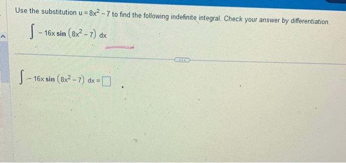 Solved Use the substitution u=x2+12 to find the following | Chegg.com