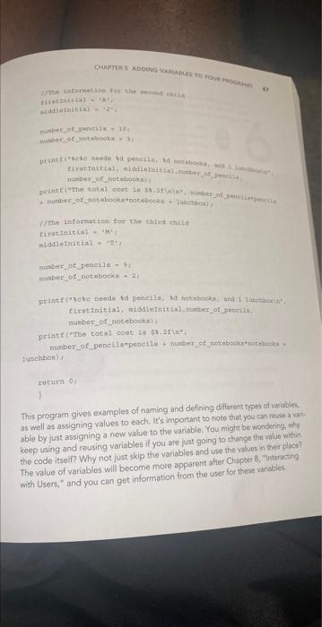 Solved C programming (book:absolute beginner's guide 3rd | Chegg.com