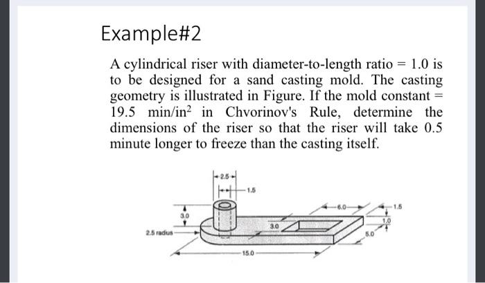 Solved Example#2. A cylindrical riser with | Chegg.com