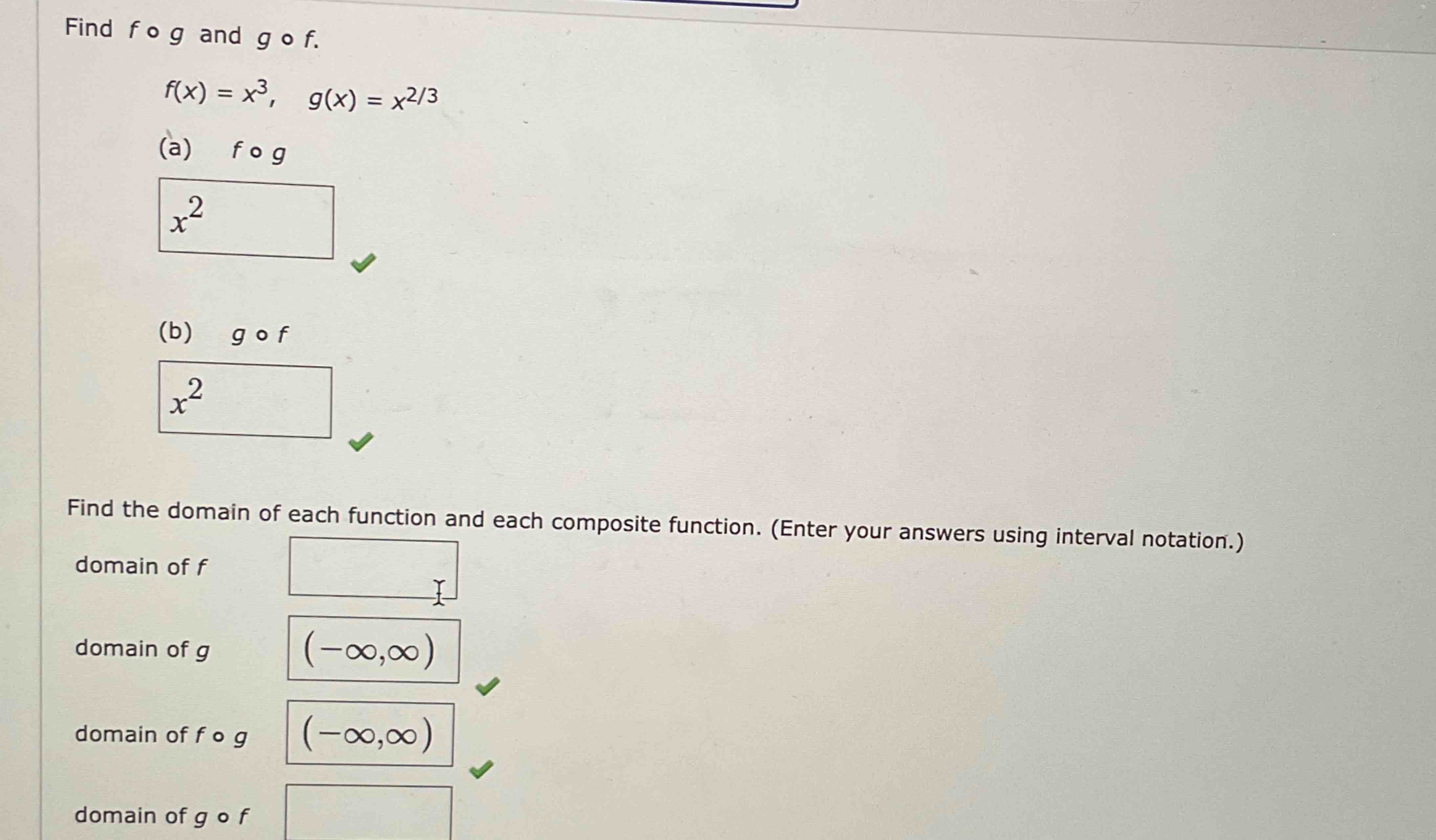 Solved Find Fog And Goffxx3gxx23a fogb goffind