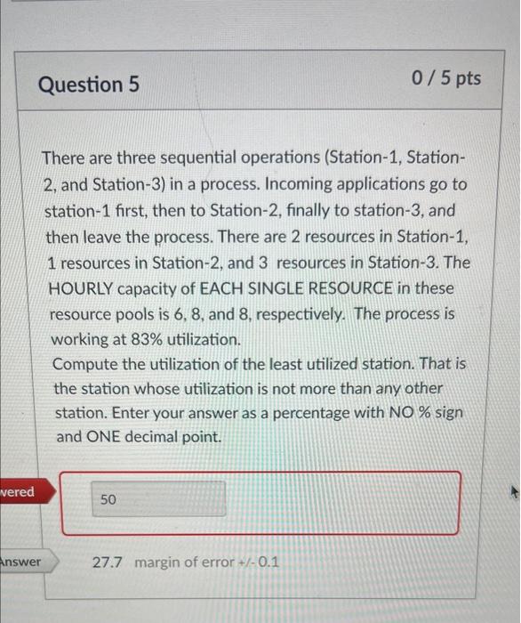 Solved There are three sequential operations (Station-1, | Chegg.com