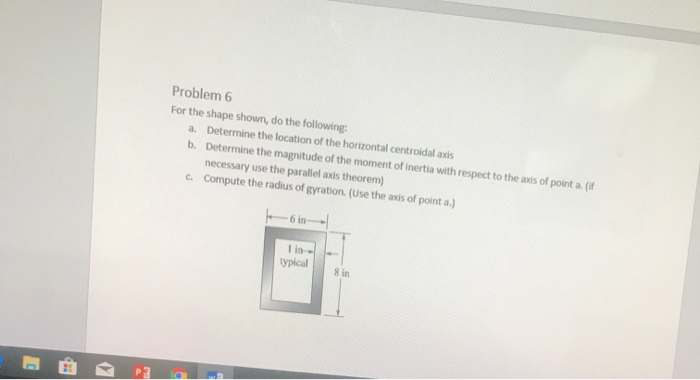 Solved Problem 6 For the shape shown, do the following: a. | Chegg.com