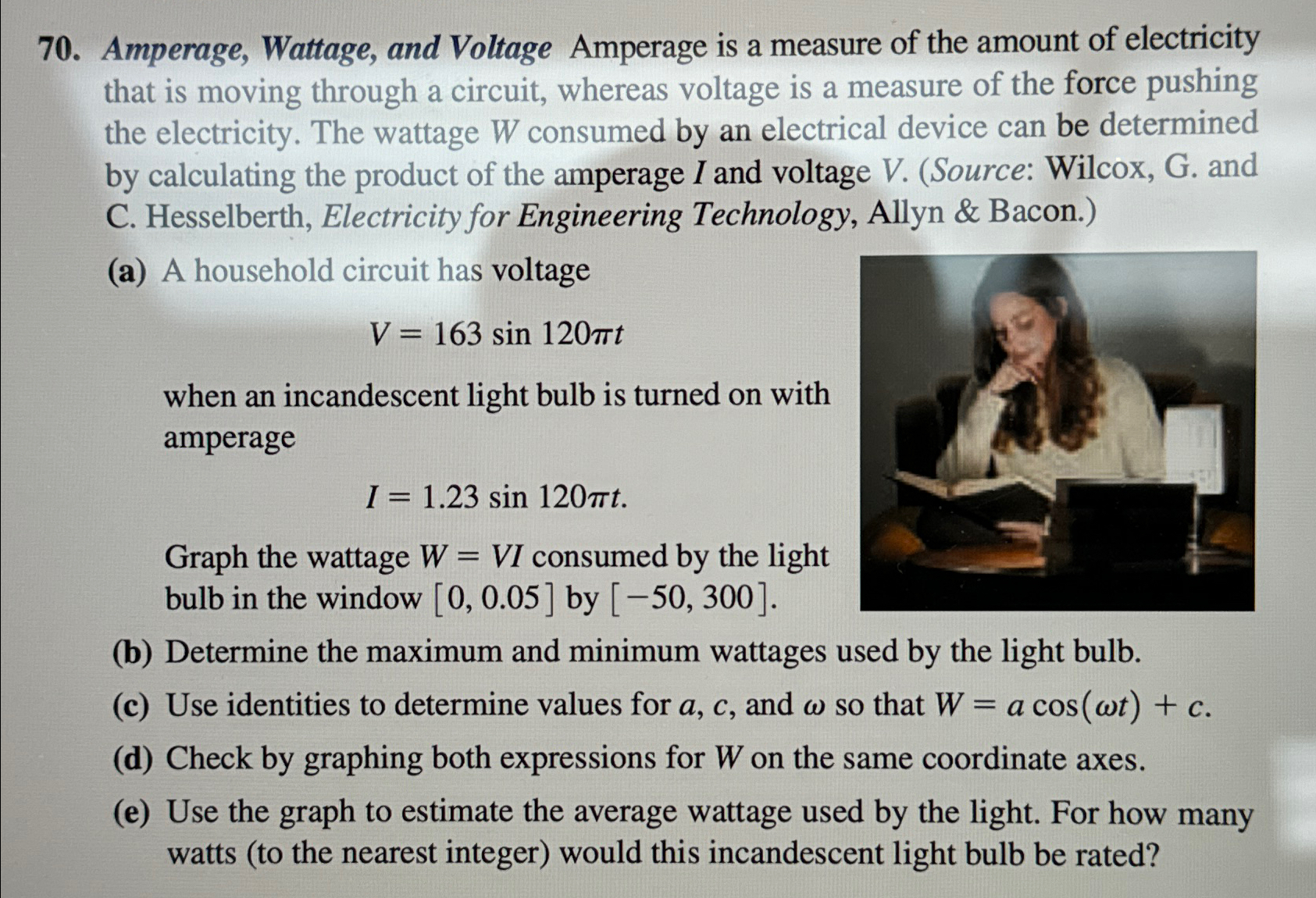 Solved Amperage, Wattage, and Voltage Amperage is a measure | Chegg.com