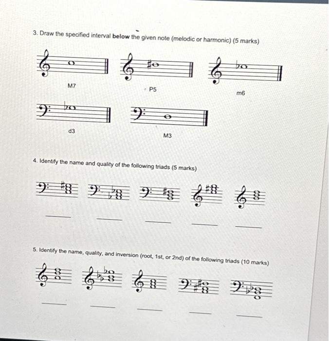 1. Identify the major key as given by the key | Chegg.com