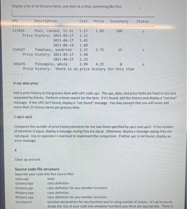 Solved in c++ Please read and follow directions carefully | Chegg.com