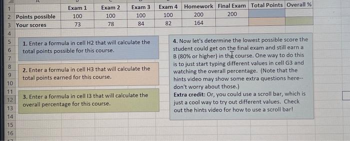 Solved 4. Now let's determine the lowest possible score the | Chegg.com