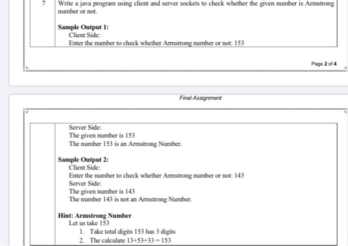 Solved Write a java program using client and server sockets | Chegg.com