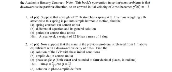 Solved the Academic Honesty Contract. Note: This book's | Chegg.com
