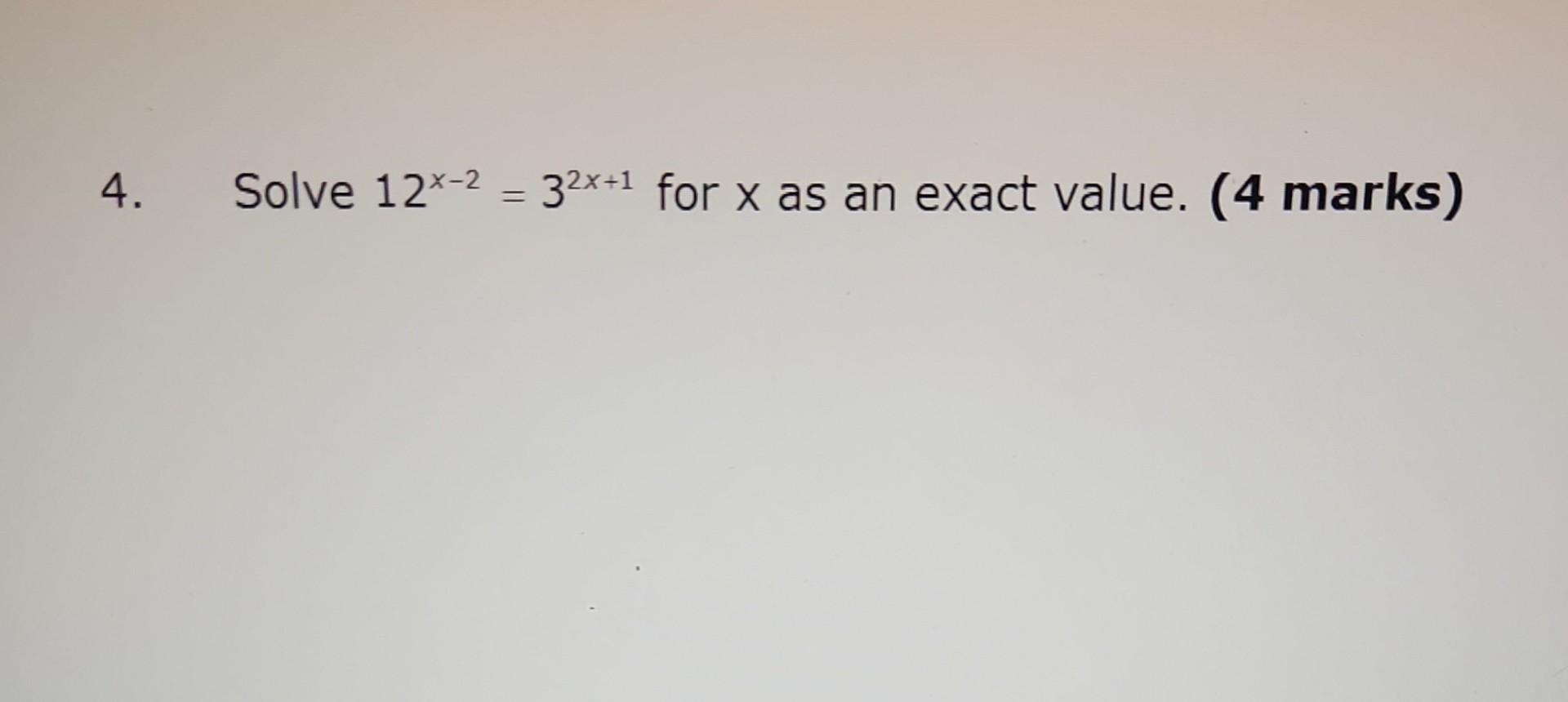 Solved 3. Sketch and label the graph of the exponential | Chegg.com