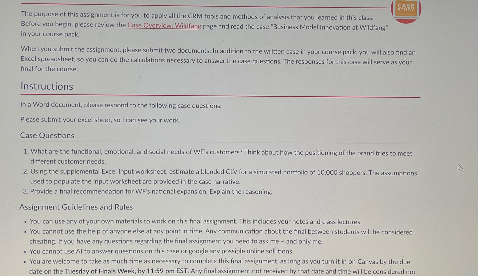 Solved The purpose of this assignment is for you to apply | Chegg.com