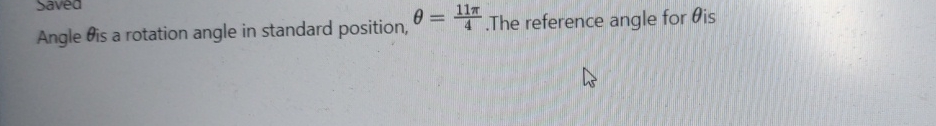 Solved Angle θ ﻿is a rotation angle in standard position, | Chegg.com