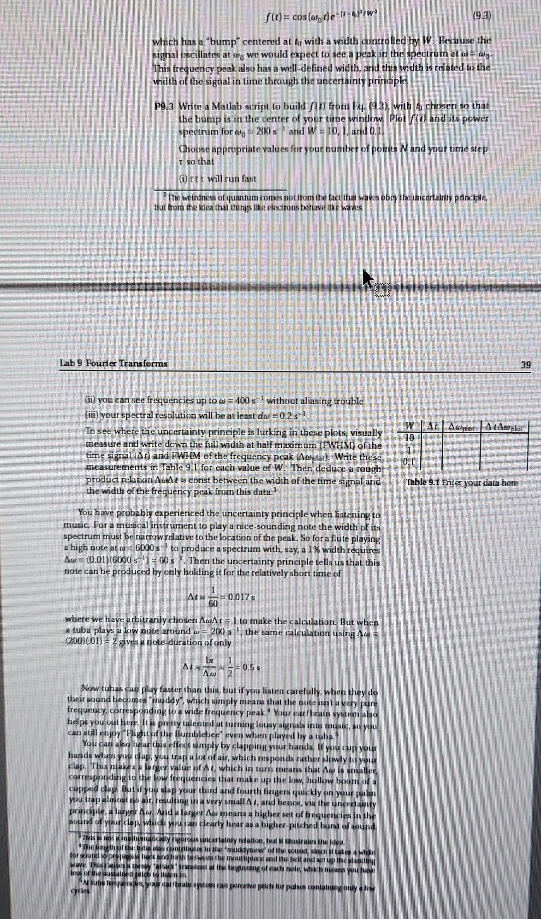 Solved which has a "bump" centered at fo with a width | Chegg.com