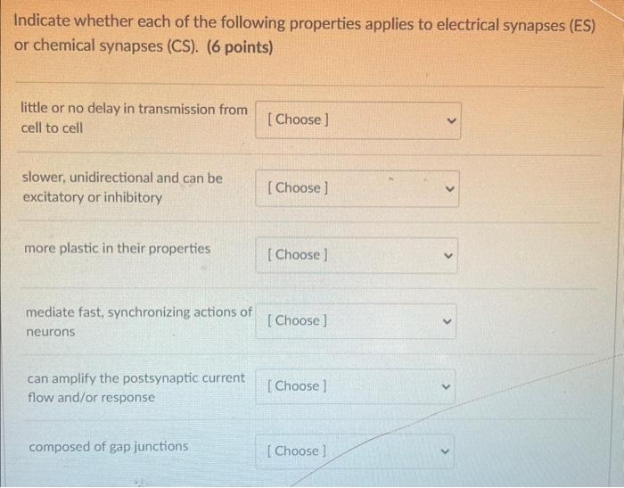Solved Indicate whether each of the following properties | Chegg.com