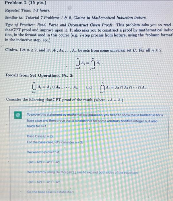 Solved −(A1∪A2∪…∪Ak∪Ak+1)=−A1∩−A2∩…∩−Ak∩−Ak+1. This | Chegg.com